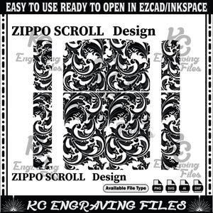 ZIPPO SCROLL DESIGN Svg - Etsy