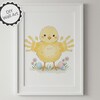 Easter Bunny Footprint Printable Card DIY Art Project Kids Craft ...