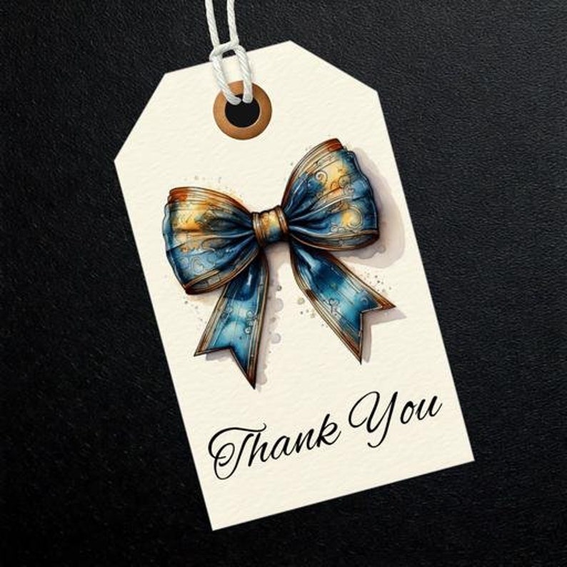Thank You Ribbon Gift Tag to Express Gratitude and Decor Your Presents ...