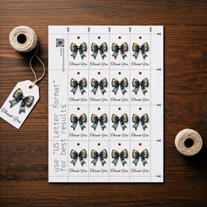 Thank You Ribbon Gift Tag to Express Gratitude and Decor Your Presents ...