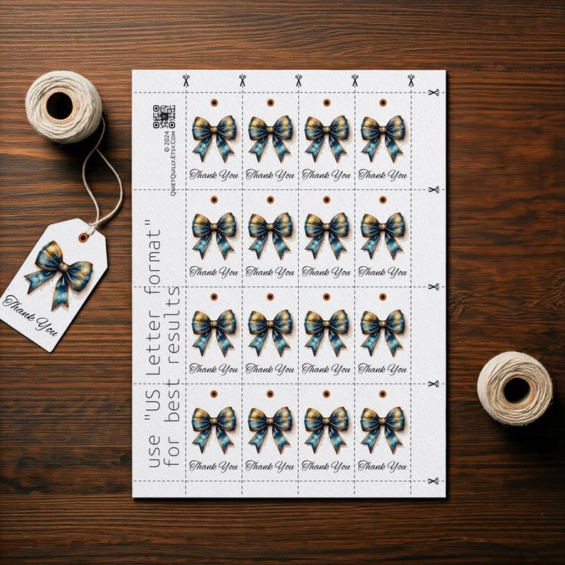 Thank You Ribbon Gift Tag to Express Gratitude and Decor Your Presents ...