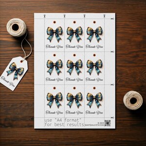 Thank You Ribbon Gift Tag to Express Gratitude and Decor Your Presents ...