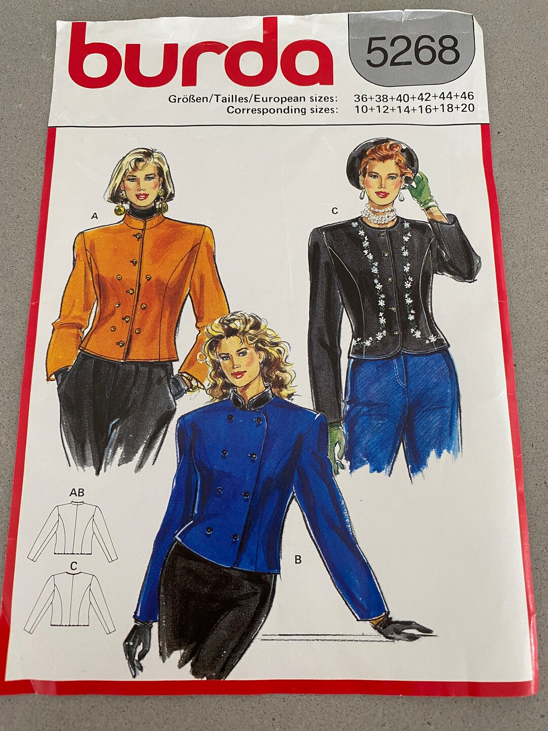 BURDA 5268 Pattern - Etsy
