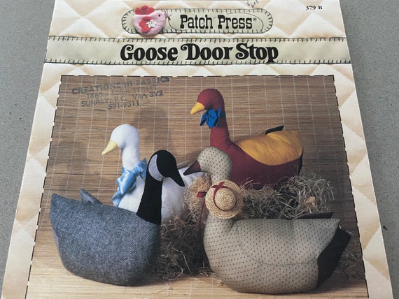 Goose Door Stop Pattern - Etsy