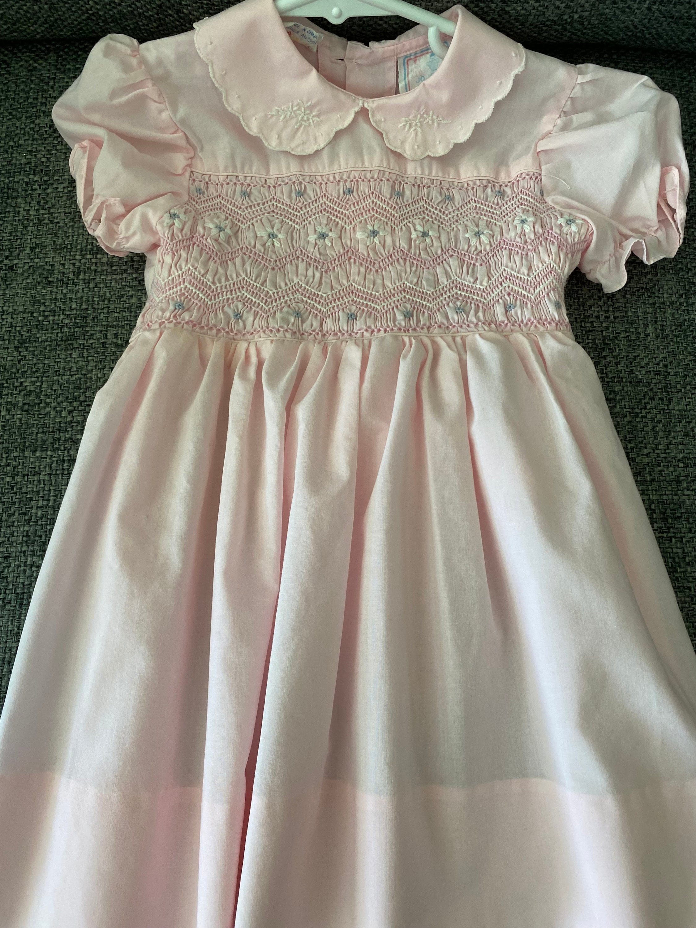 Toddler Smocked Pink Dress - Etsy