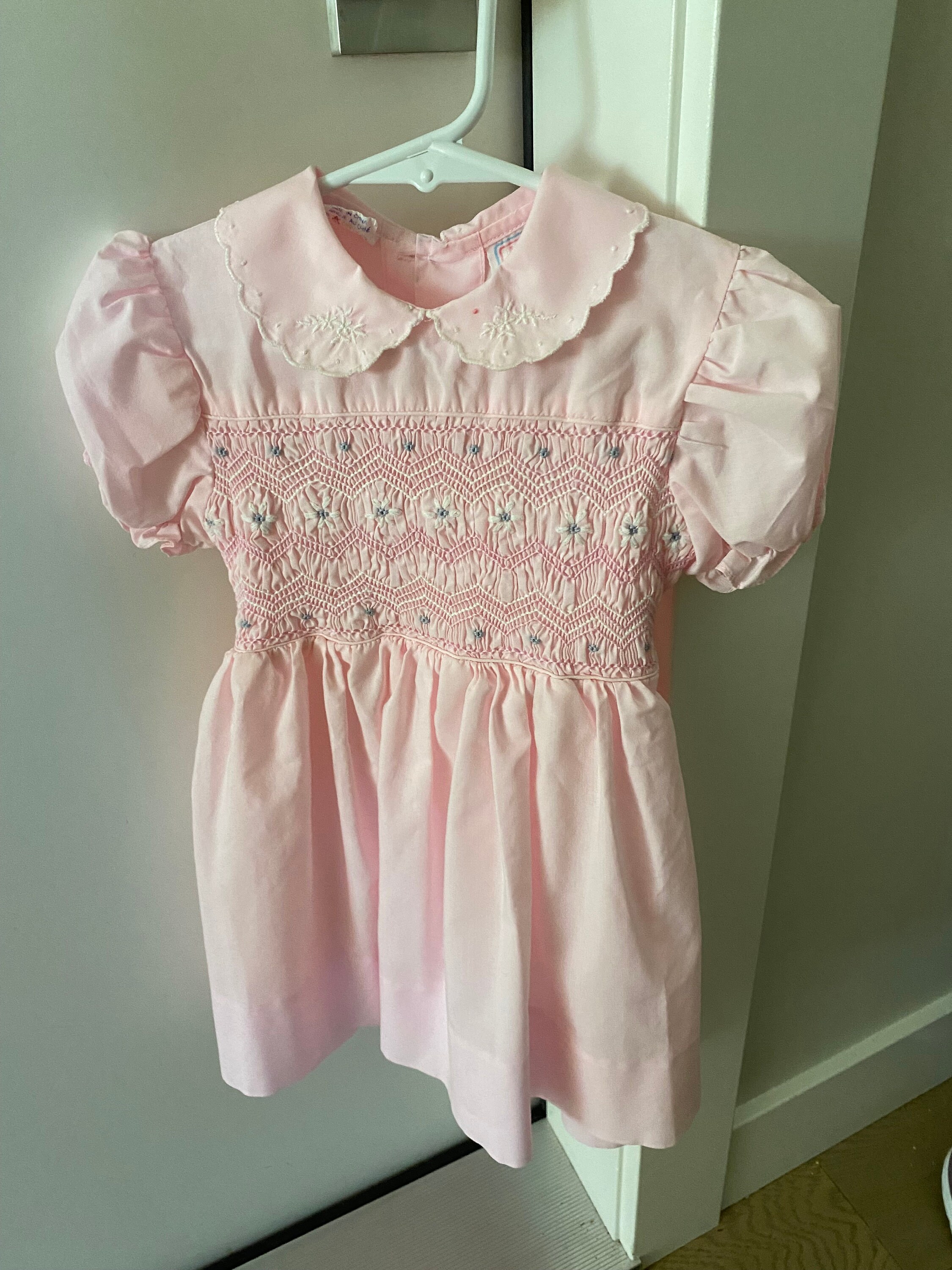 Toddler Smocked Pink Dress - Etsy