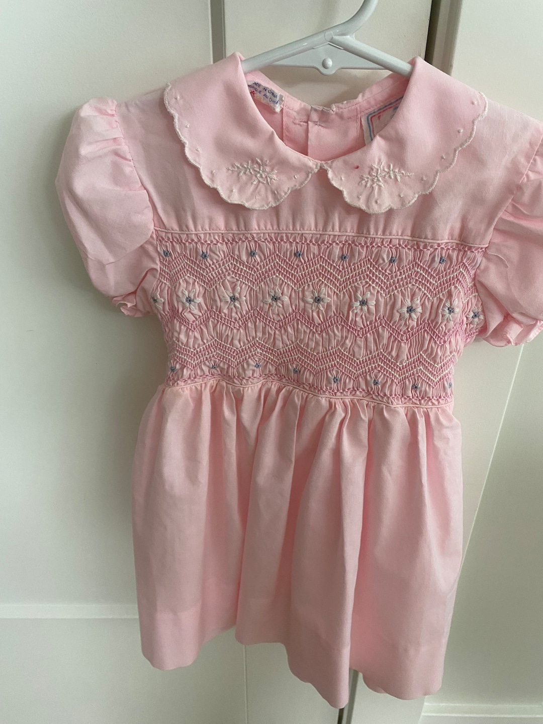 Toddler Smocked Pink Dress - Etsy