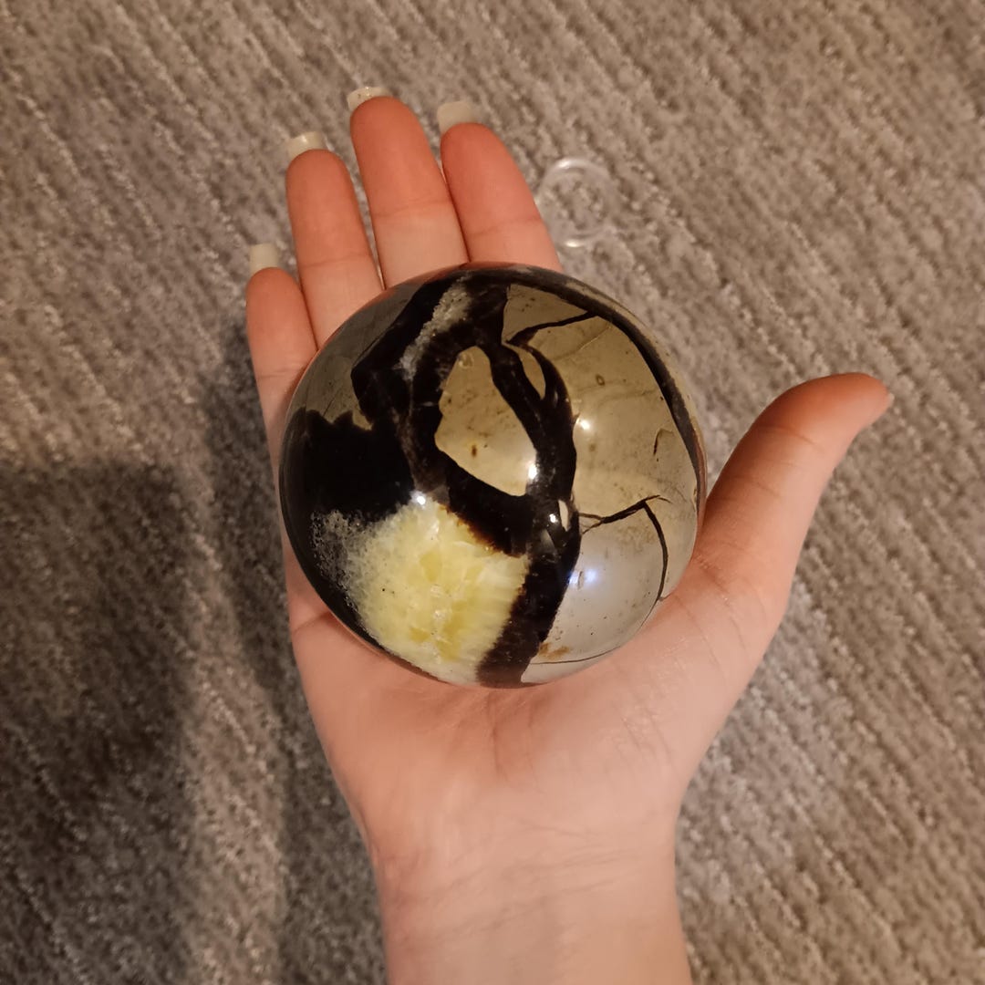 LARGE Septarian Sphere I Dragon Stone - Etsy