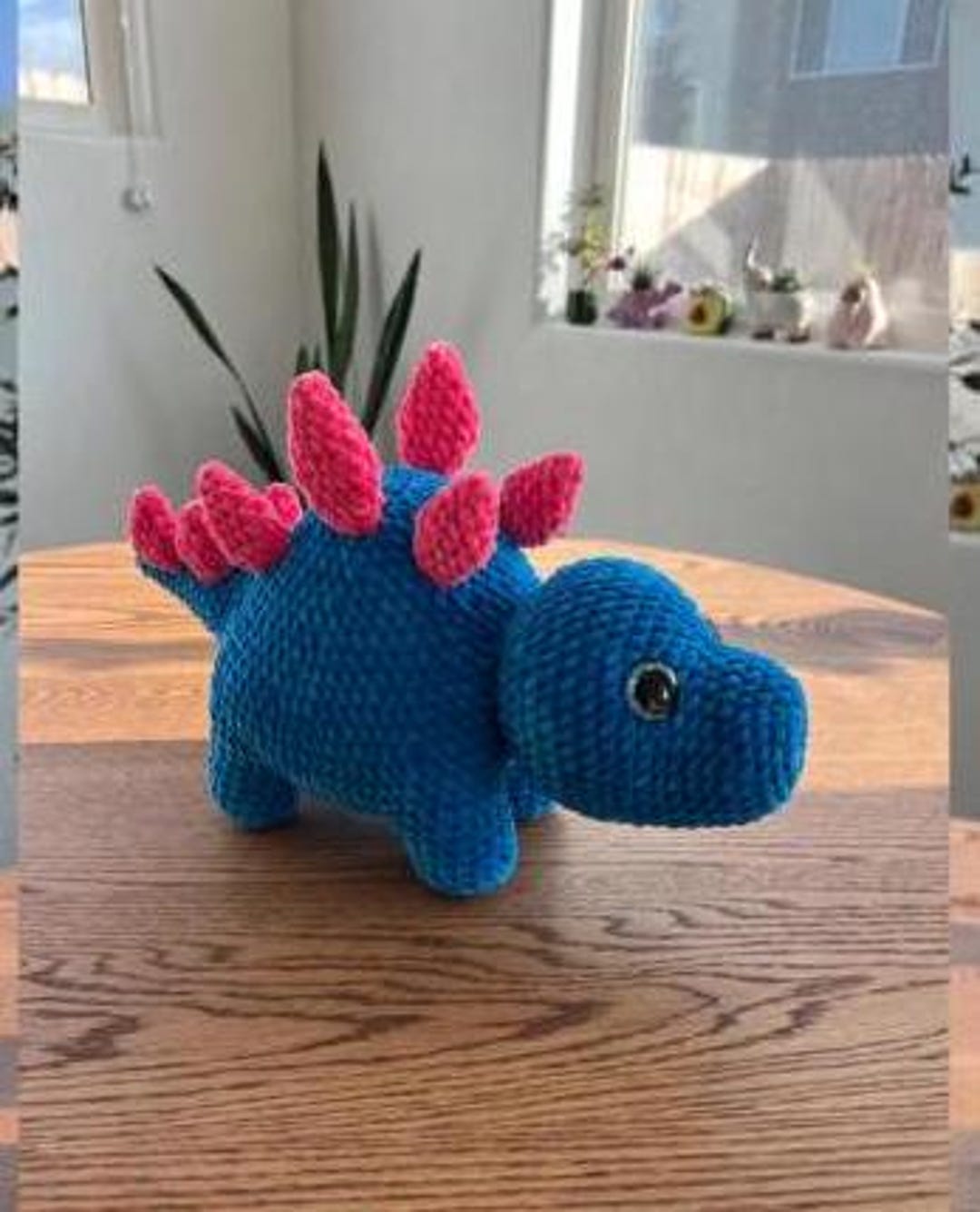 Stegosaurus Crochet, Pattern Standing Dinosaur Pattern Amigurumi, Cute ...