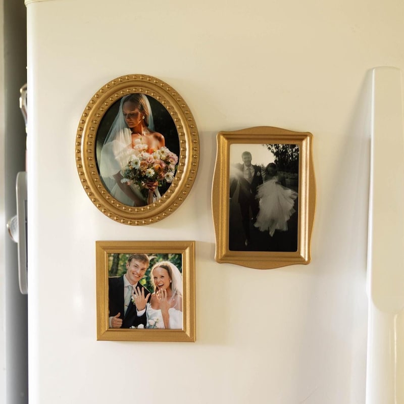 Magnet Photo Frame Gold - Etsy