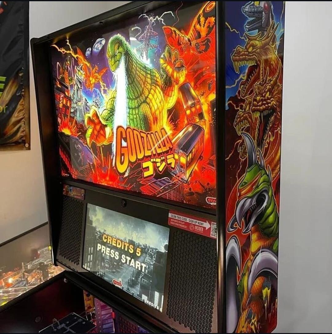 Retro Pinball Machine Edition Godzilla - Etsy