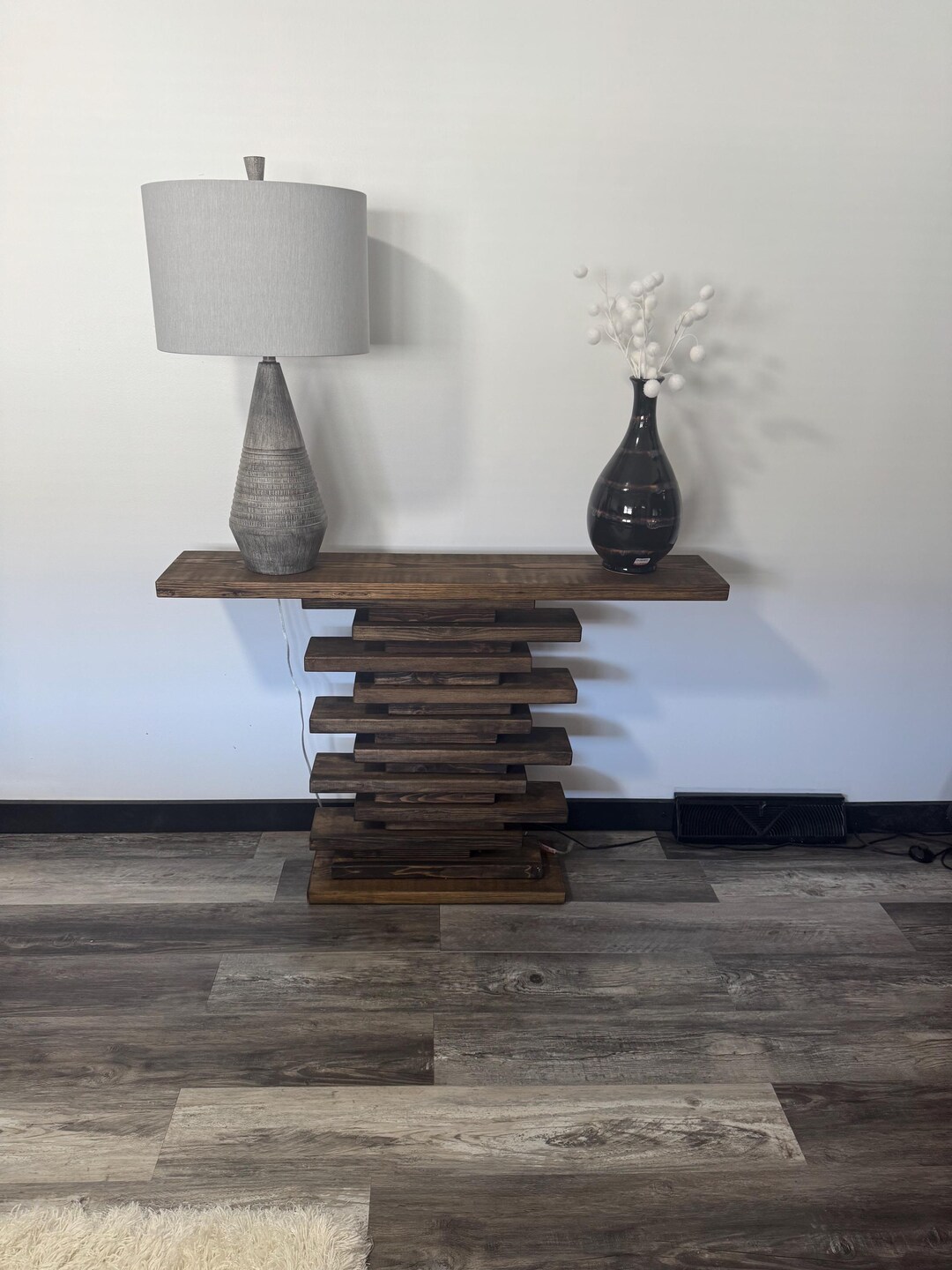 Solid Wood Console Table Entry Table - Etsy