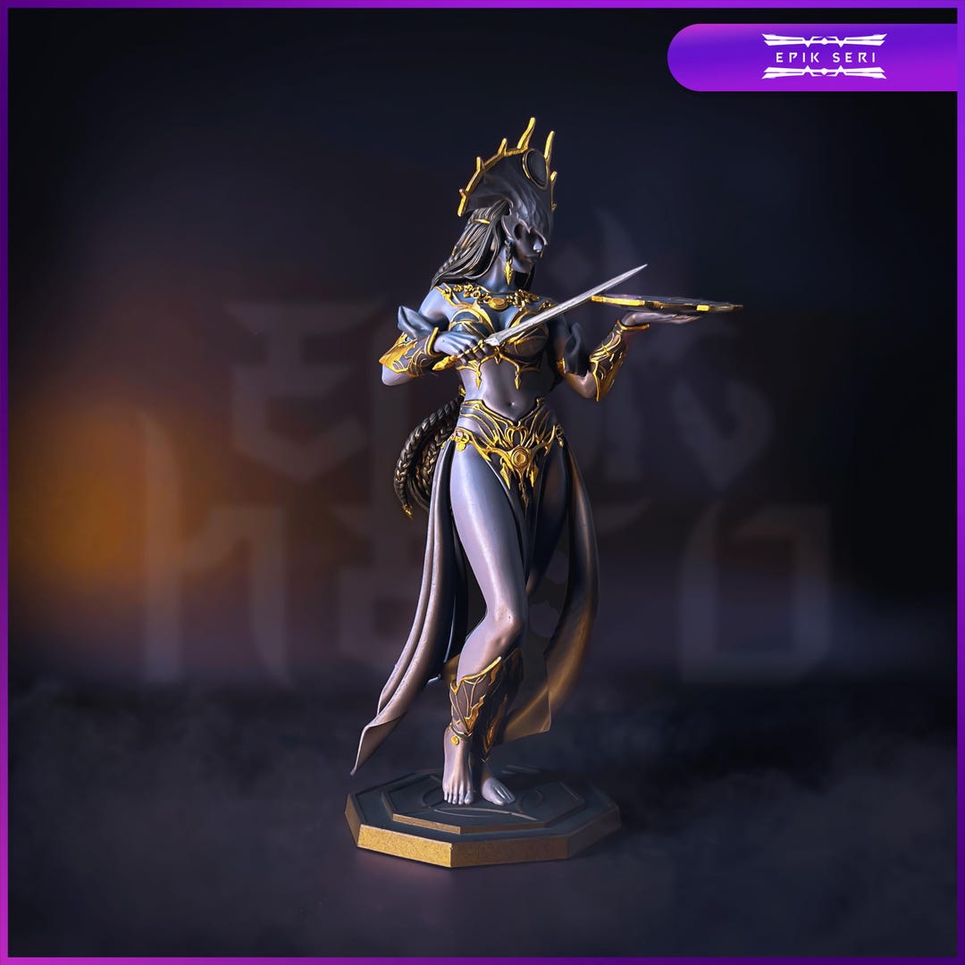 Shar Statue: Baldur’s Gate 3 | 3D Printed Resin Statue, Hand-painted - Etsy