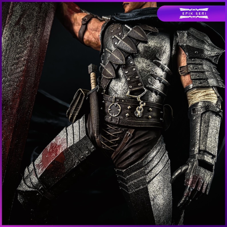 Berserk Guts Figure: 14K Resin, Hand-painted Statue - Etsy