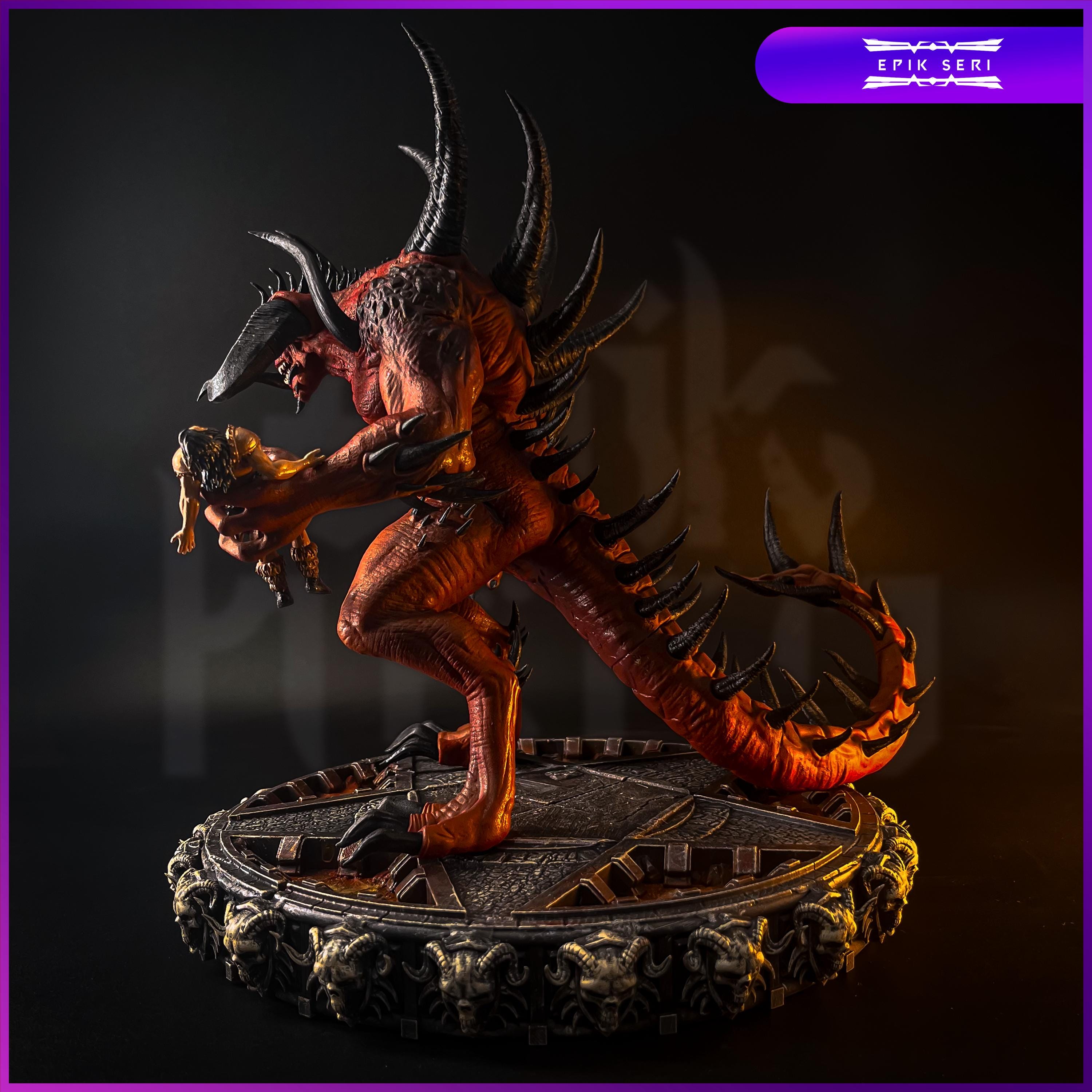 Lord of Terror Statue: Diablo | 3D Printed Resin Statue, Hand-painted ...