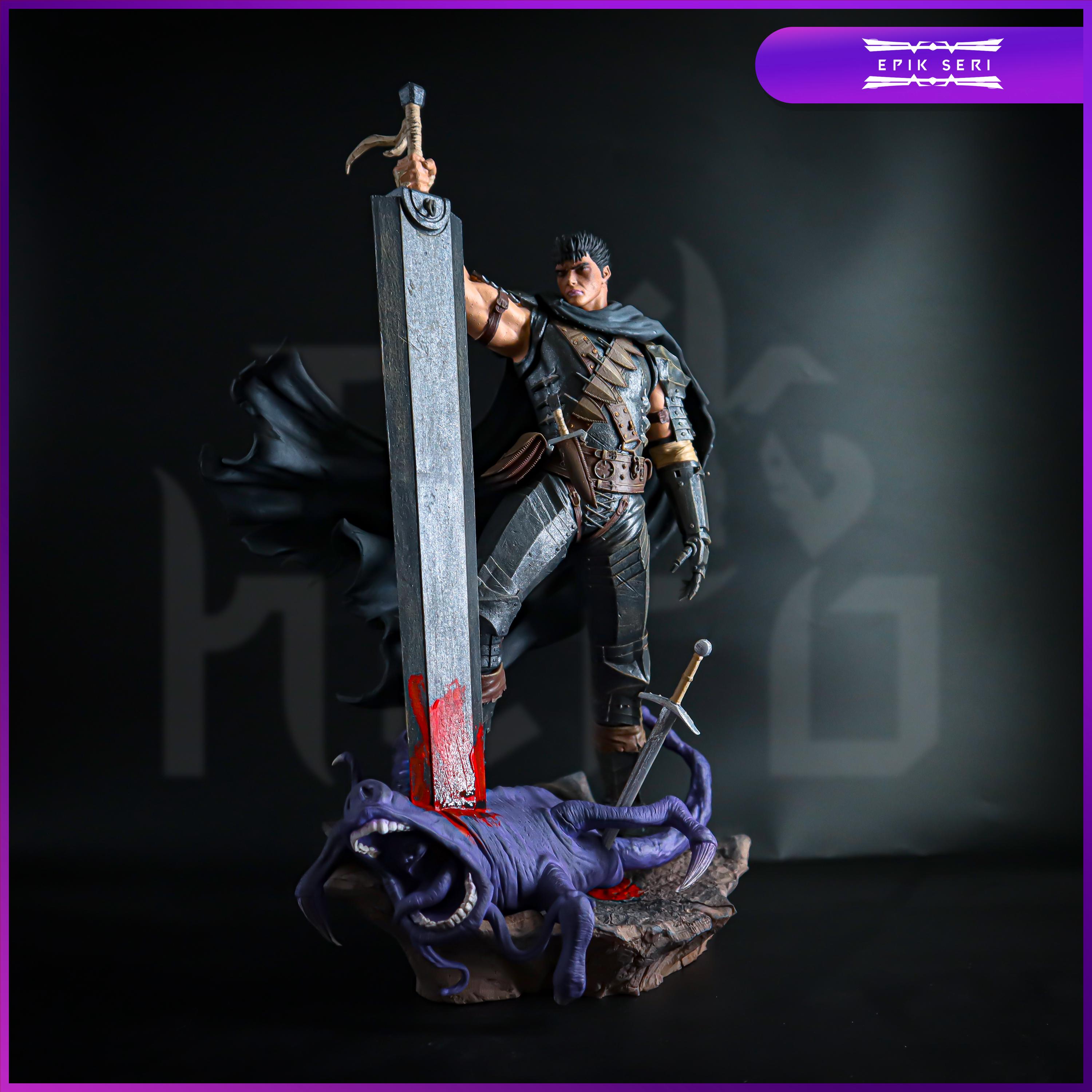 Berserk - Guts Figure | 14K 3d Printed Model | Full Painted | Handmade ...