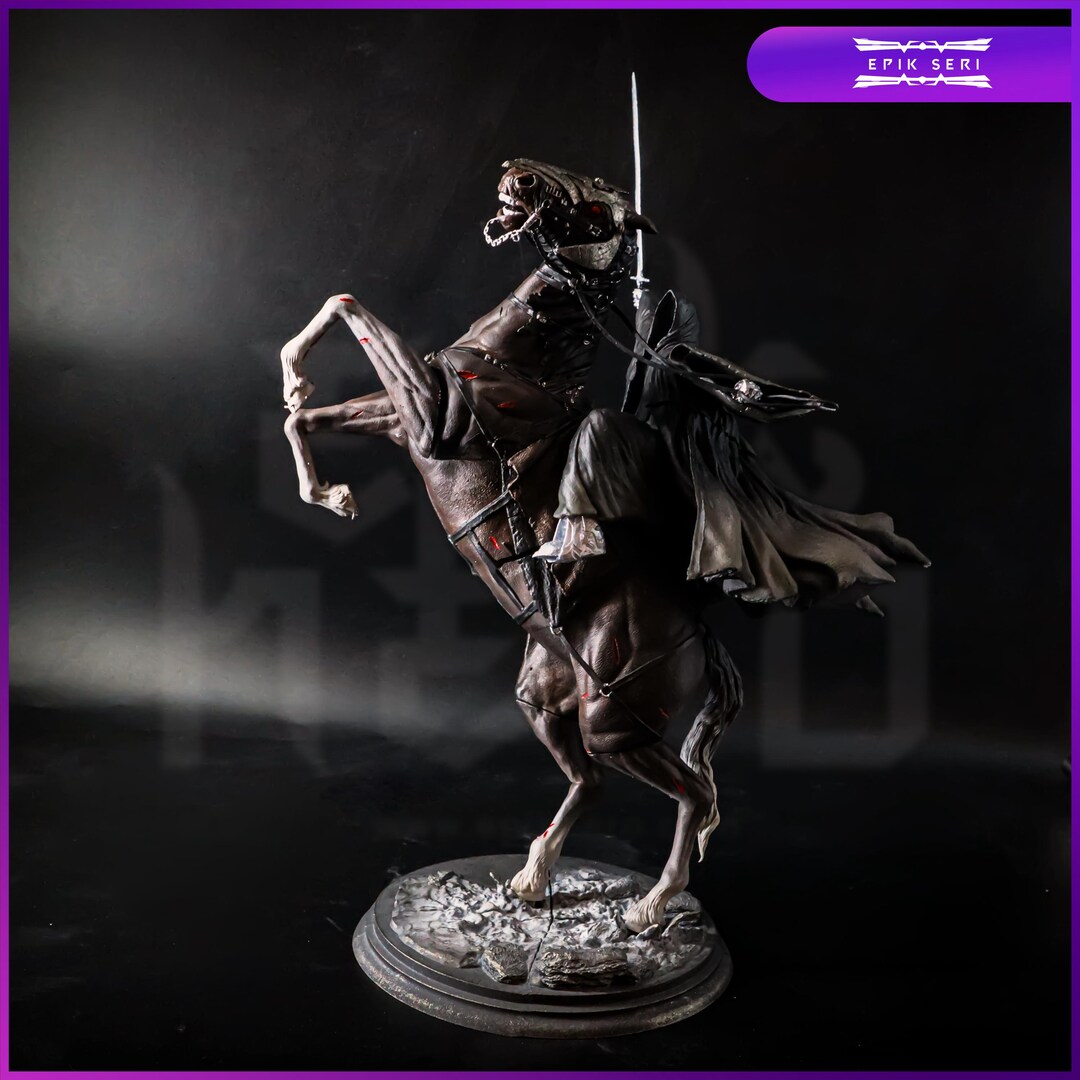 Nazgul Black Rider Statue: Lord of the Rings | 3D Printed Resin Statue ...