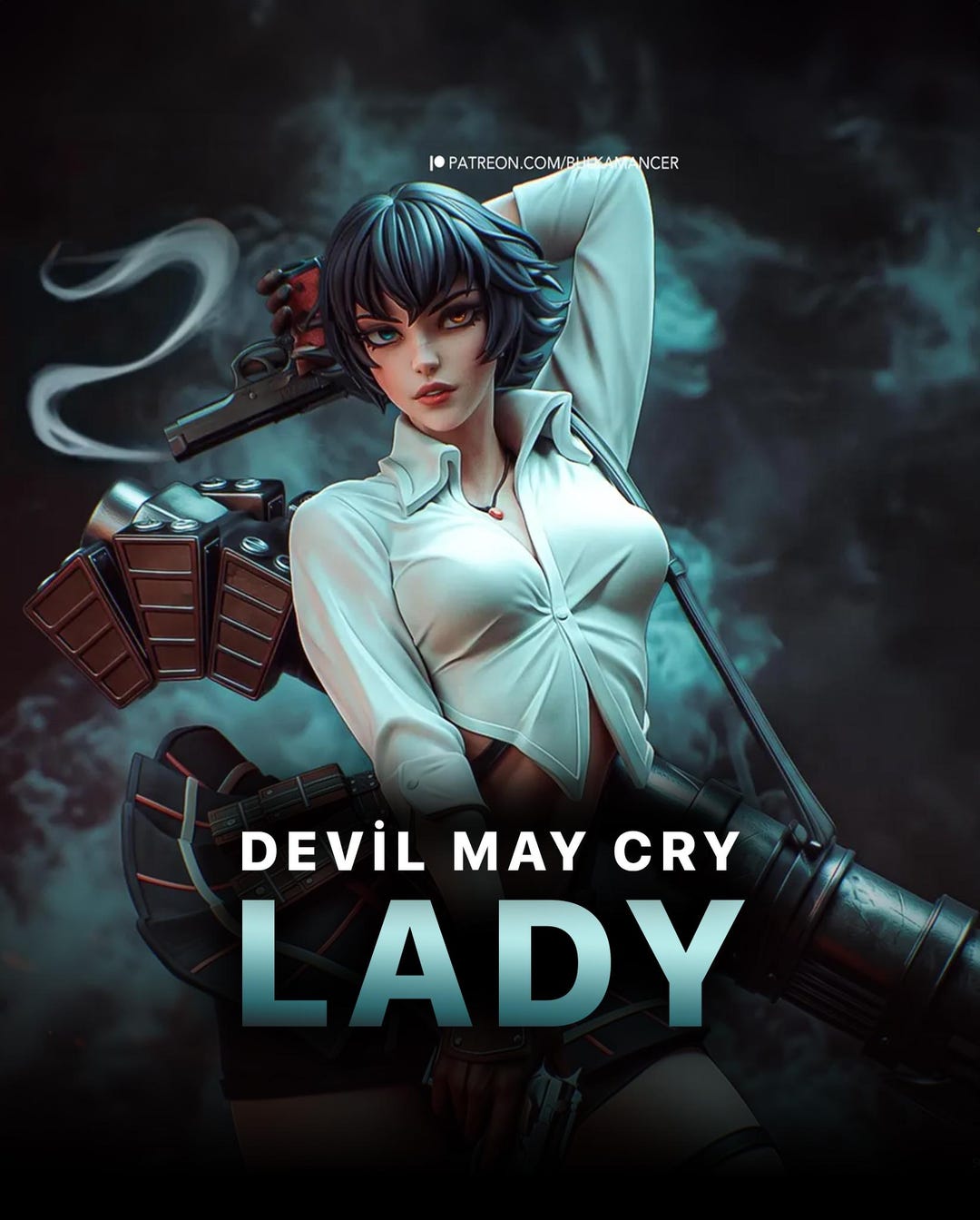 Lady Figure: Devil May Cry | 3D Printed Resin Statue, Hand-painted - Etsy