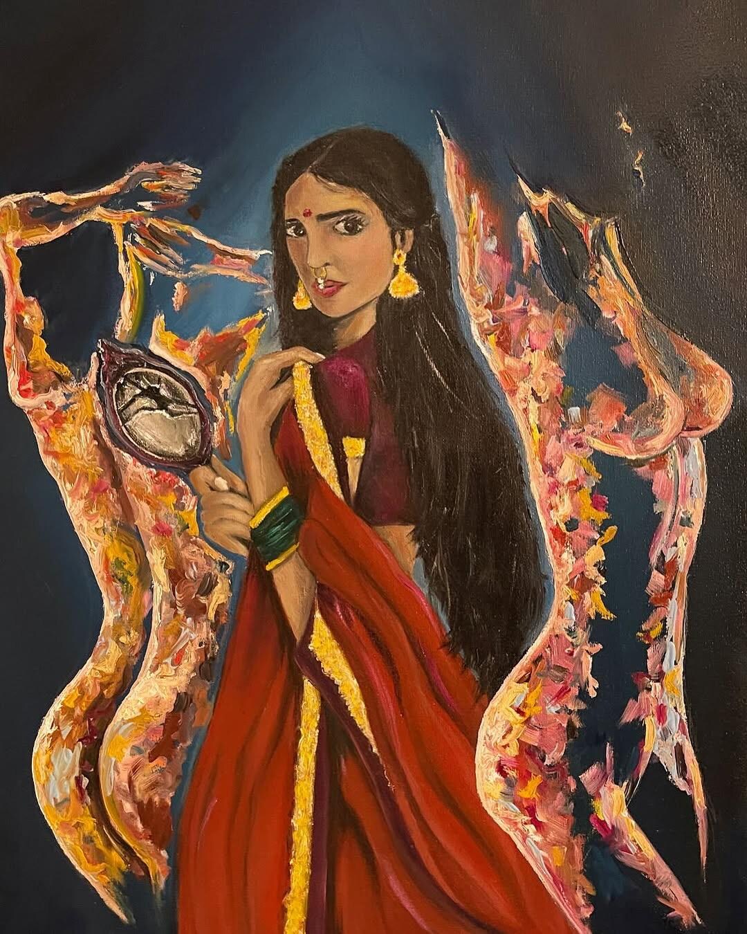 The Veil and the Void Oil Painting Original Artwork - Etsy