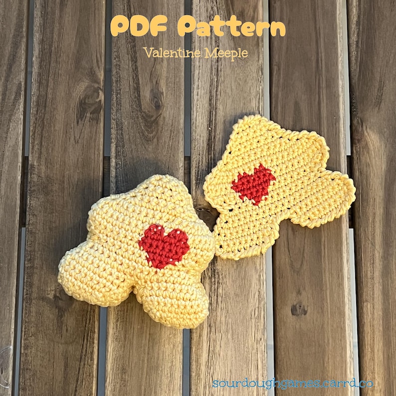 Meeple Crochet Pattern, Board Game Amigurumi, Meeple Coaster Crochet ...