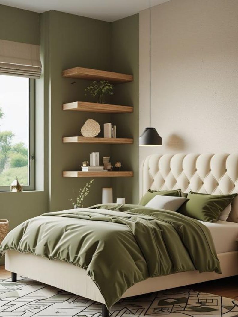Wooden Floating Shelves - Living Room - Kitchen - Working Room ...