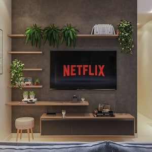 Wooden Floating Shelves - Living Room - Kitchen - Working Room ...