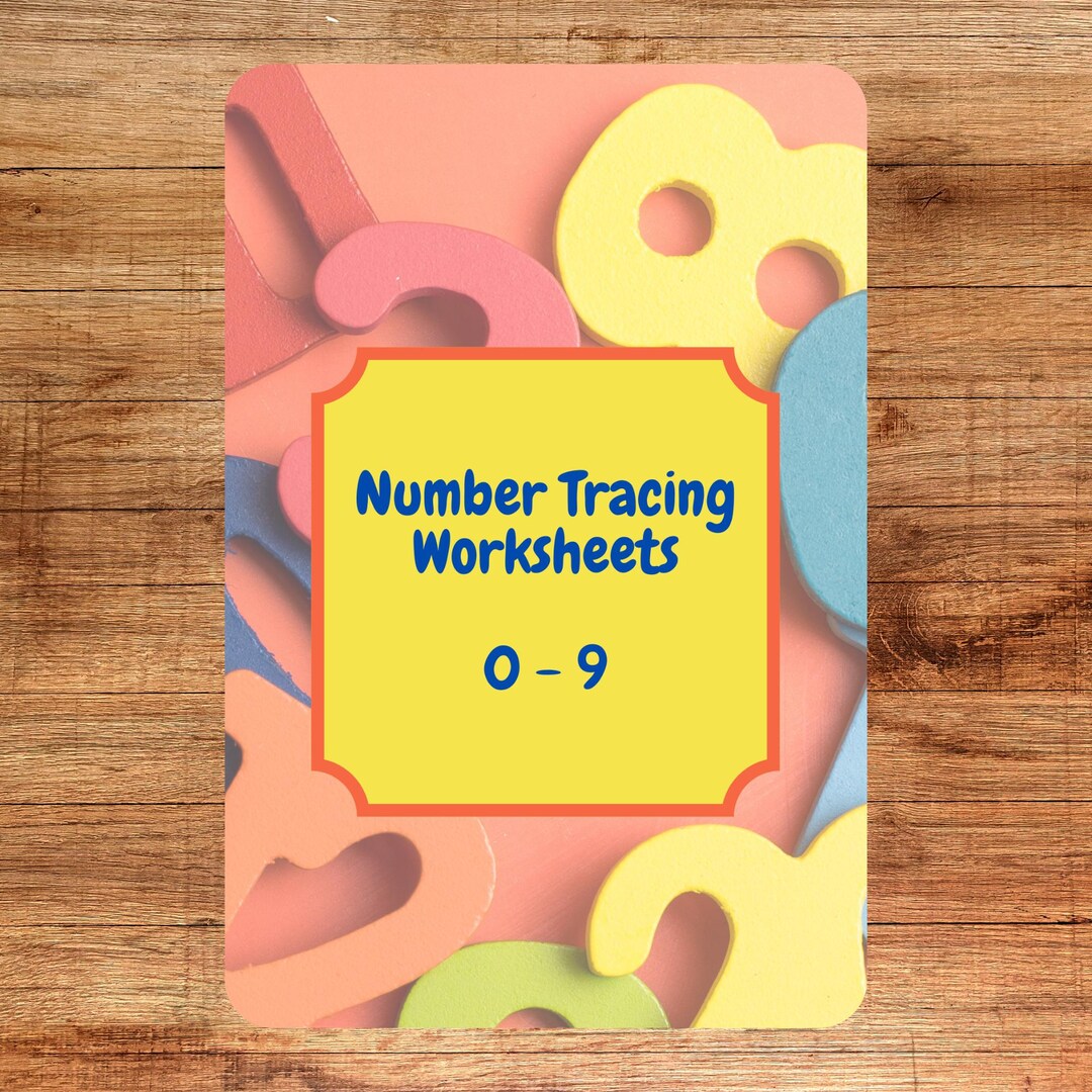PLR - Number Tracing Worksheets for Kids L Tracing Numbers 0-9 ...
