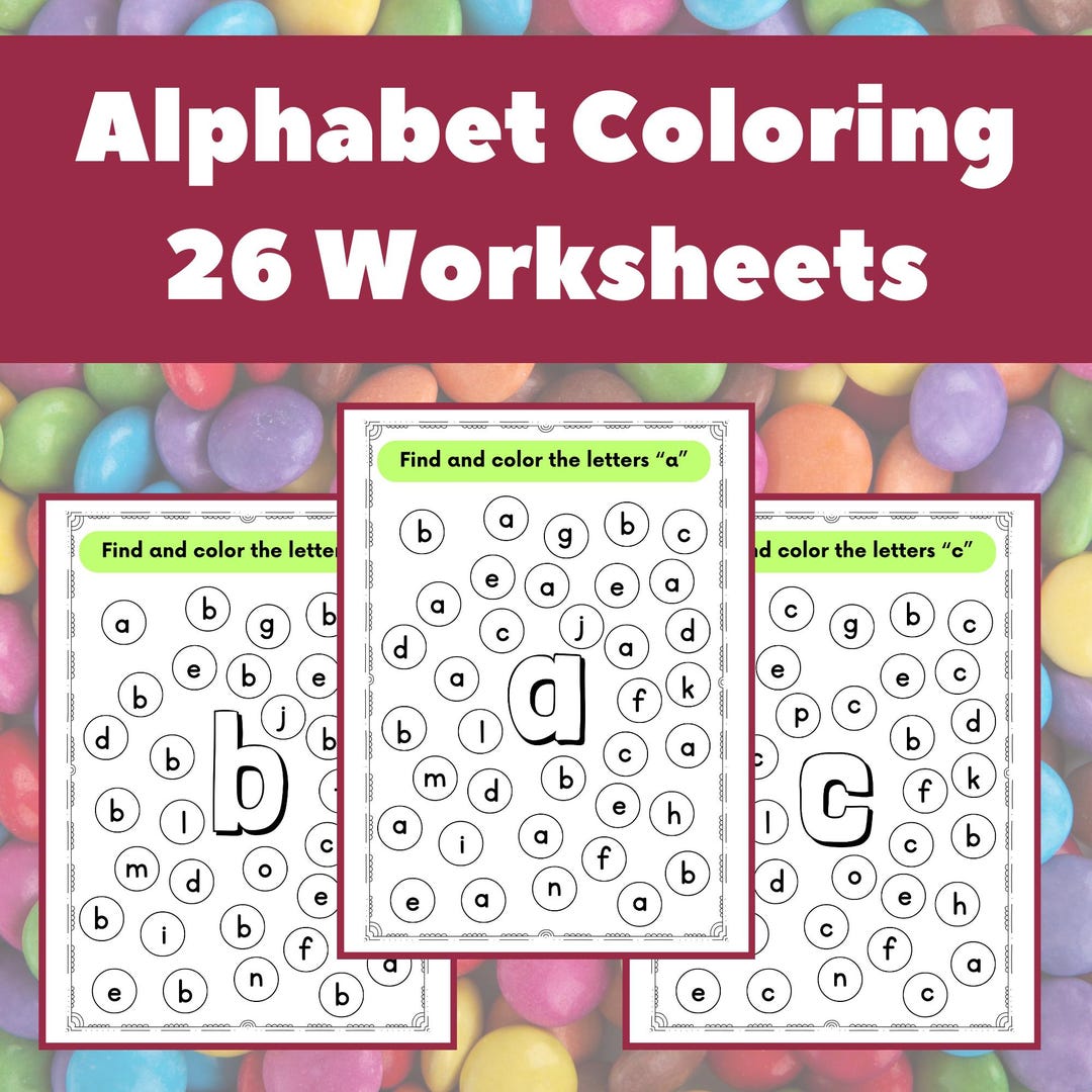 Teaching Resources: Fun Alphabet Coloring Sheets for Preschoolers, ABC ...