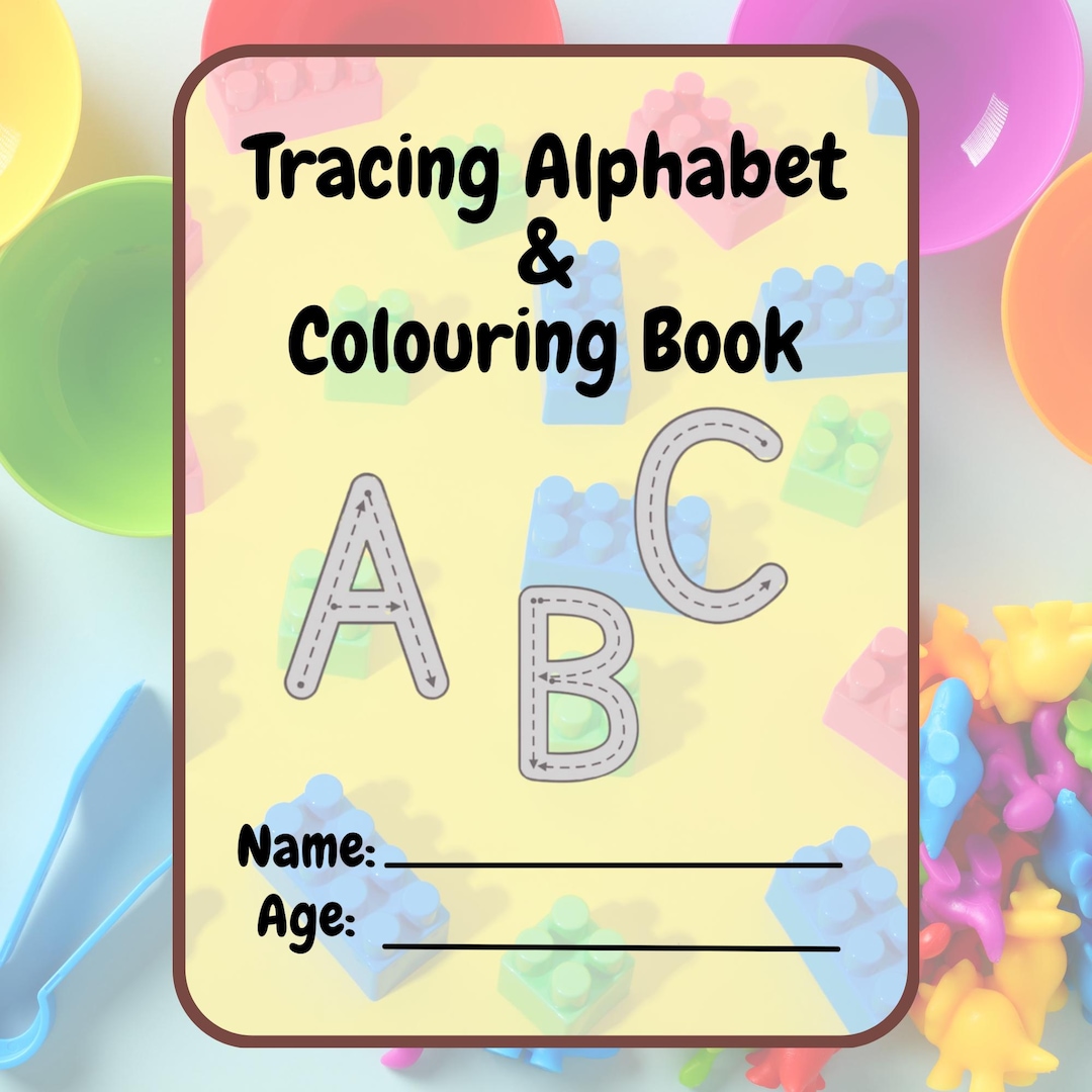 Alphabet Tracing & Colouring Book for Kids (digital Download) - Etsy