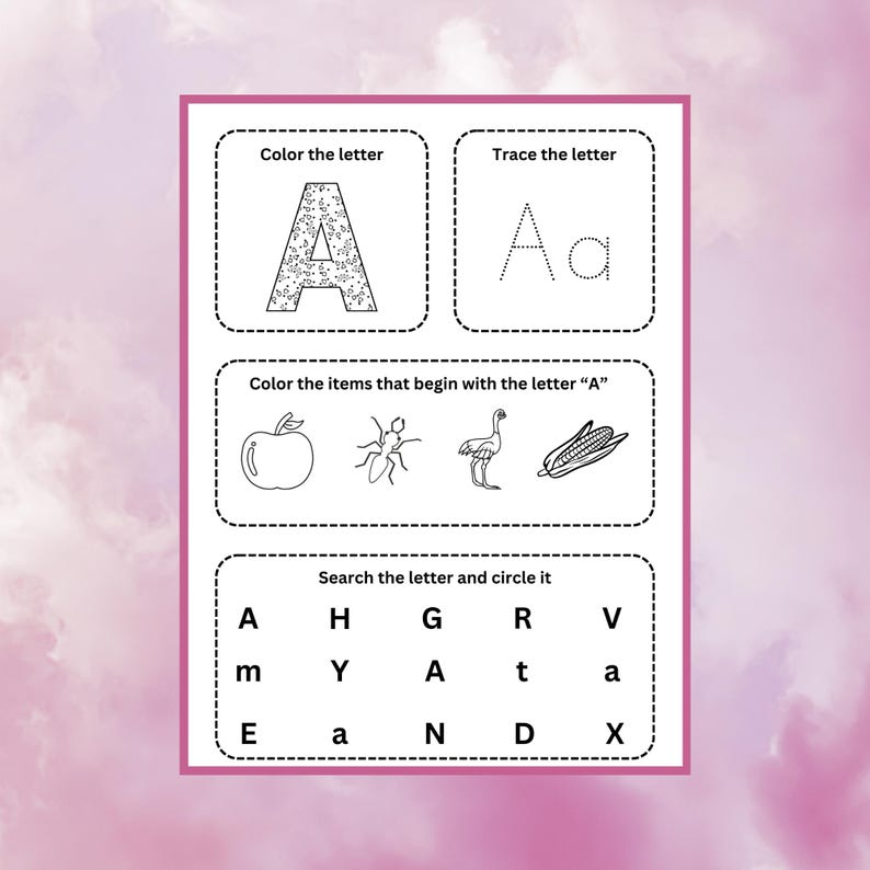 ABC Alphabet Tracing Worksheets: Letter Recognition Printables (120 ...