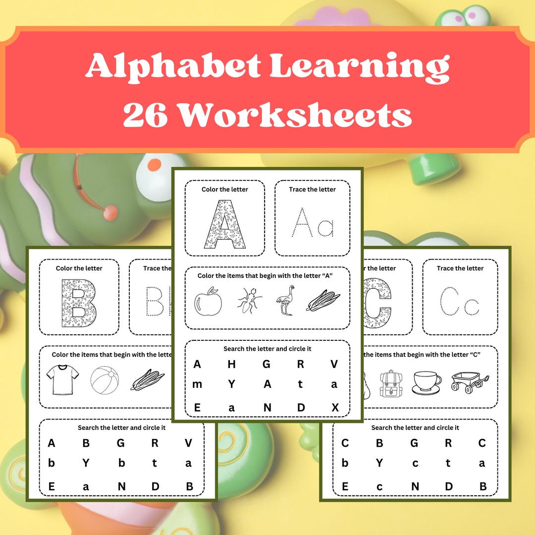 Alphabet Letters Printables L Fun ABC Activity Worksheets L Learn the ...
