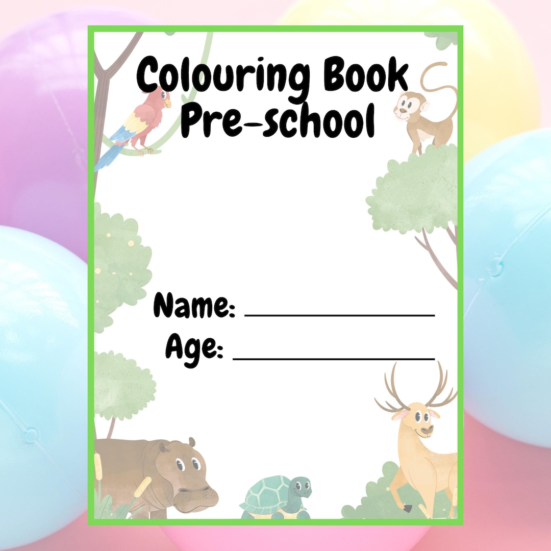 Pre-school Colouring Book: Early Childhood Education (PDF Format) - Etsy