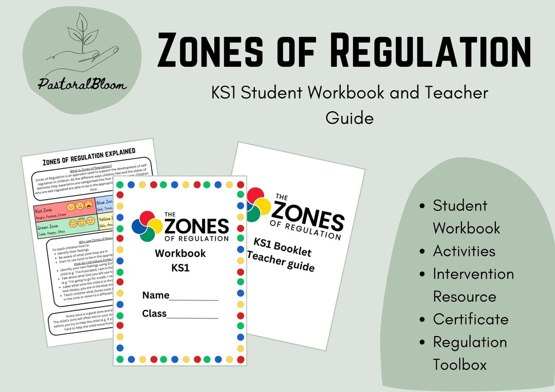 Zones of Regulation KS1 Student Workbook and Teacher Guide - Pastoral ...