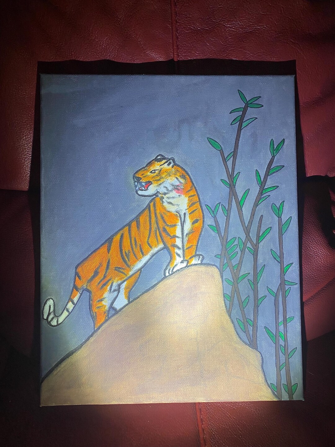 Tiger Feng Shui Acrylic Painting - Etsy