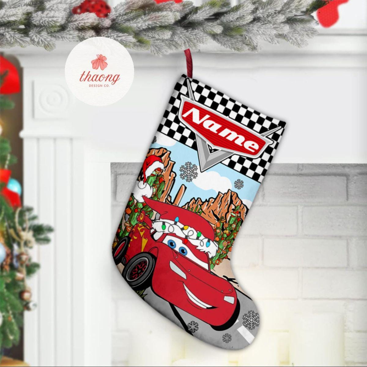 Multi-character Disney Cars Christmas Stockings, Custom Disney ...