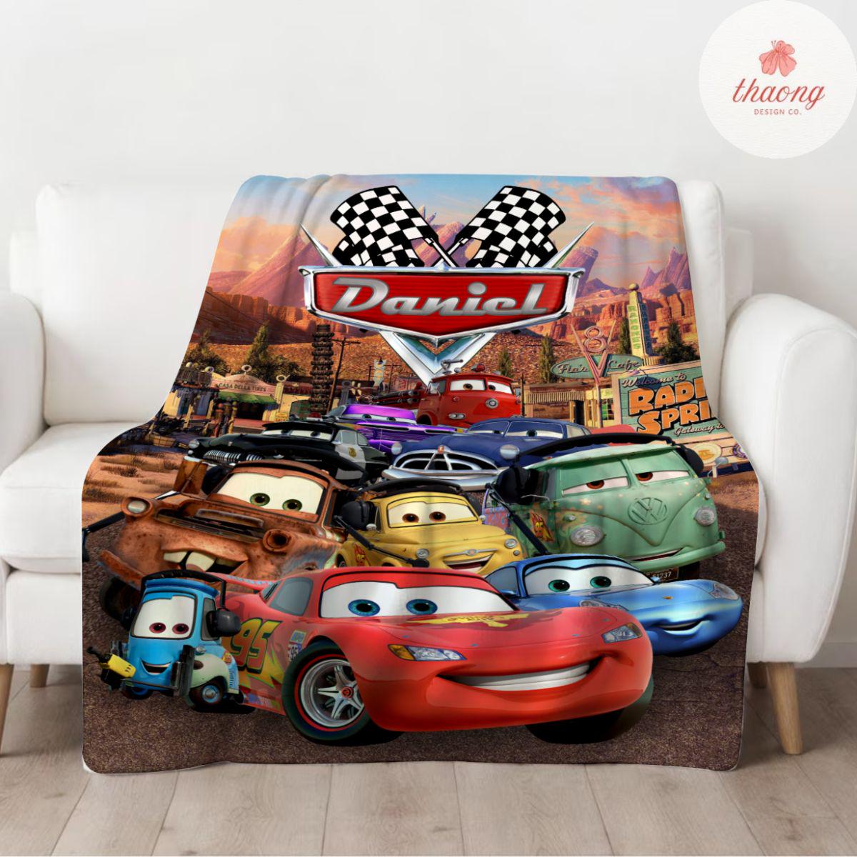 Personalized Disney Cars Character Blanket, Lightning Mcqueen Tow Mater ...