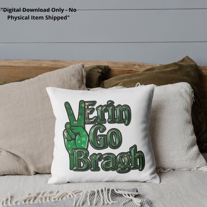 Erin Go Bragh PNG 3D Flag | Irish Pride St Patricks Metallic ...
