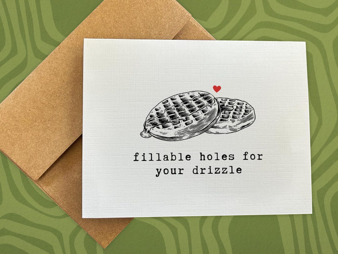 Anniversary Card / Fillable Holes for Your Drizzle / Greeting Card for ...
