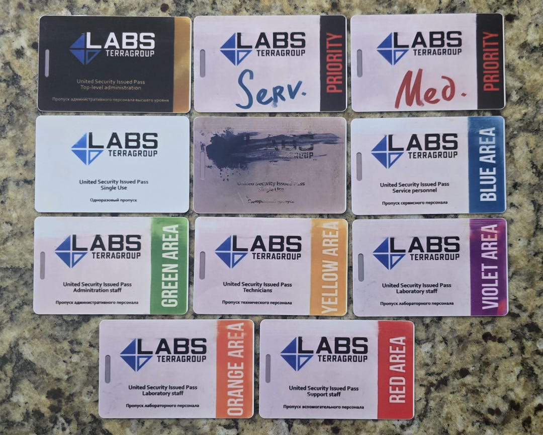 Escape From Tarkov Labs Access Cards Bundle - Etsy UK