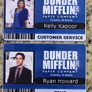The Office Dunder Mifflin ID Card Badges for Cosplay, Collection, Gifts ...