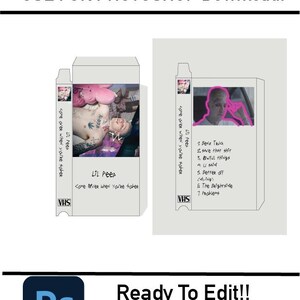 Custom VHS Cover Template. Use for Photoshop INSTANT DELIVERY - Etsy