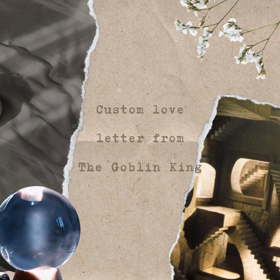 Custom Goblin King Love Letter: Dark Romance Fantasy Gift - Etsy