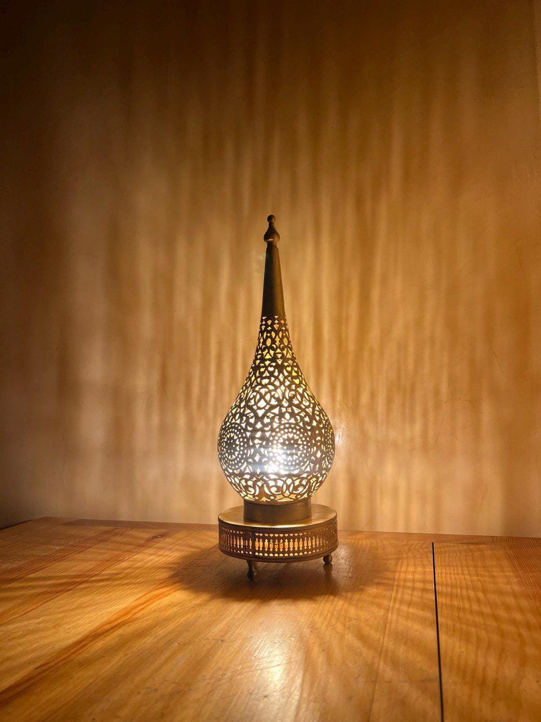 Lampe De Table Marocaine Artisanale, Moroccan Lamp , Abat-jour Marocain ...