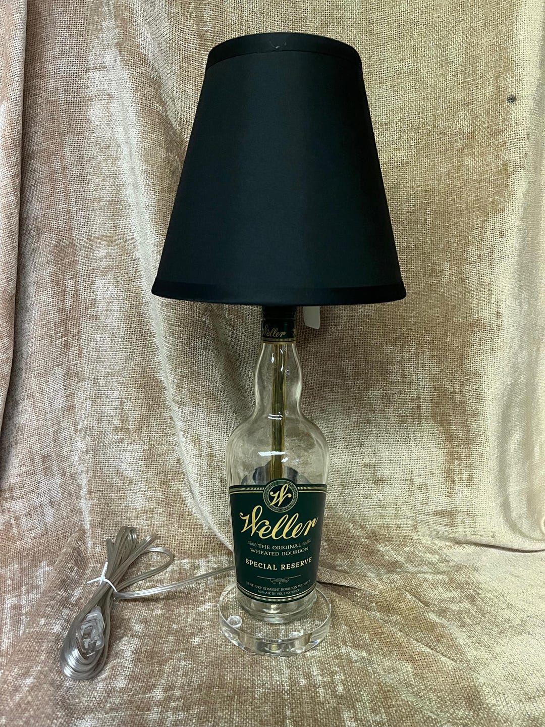 Weller Special Reserve Bourbon Bottle Lamp – Green Label Whiskey Decor ...
