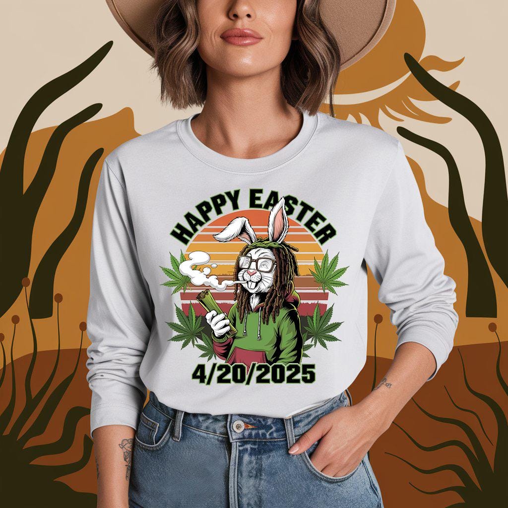 Bundle Happy 420 Easter Day Bunny Smoking Weed Marijuana Funny 420 ...