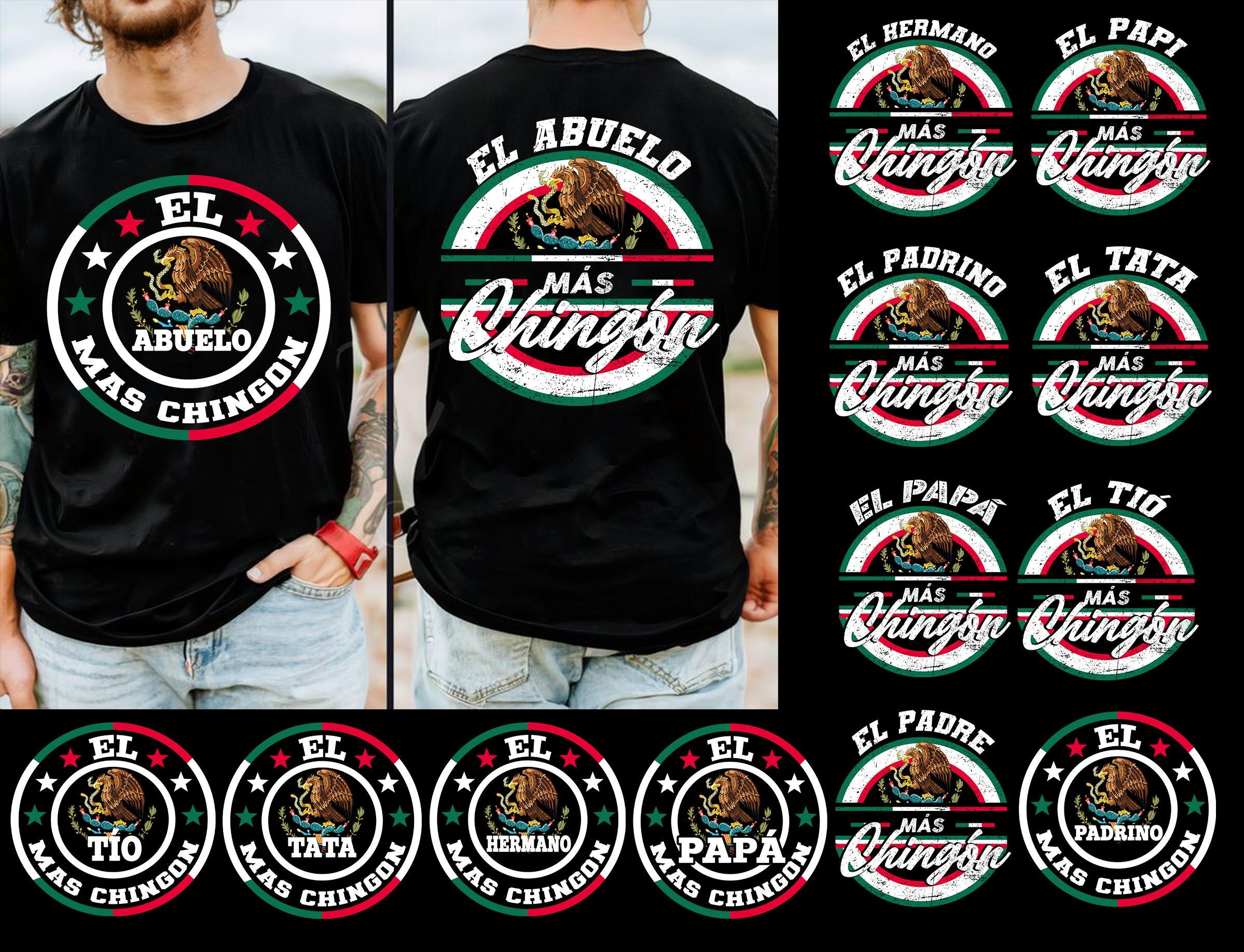 El Abuelo Mas Chingon Png Bundle, Papá Png, Regalos Para El Dia Del ...