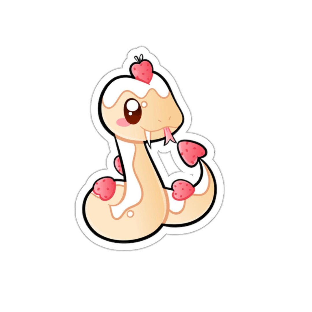 Strawberry Snake Sticker - Etsy