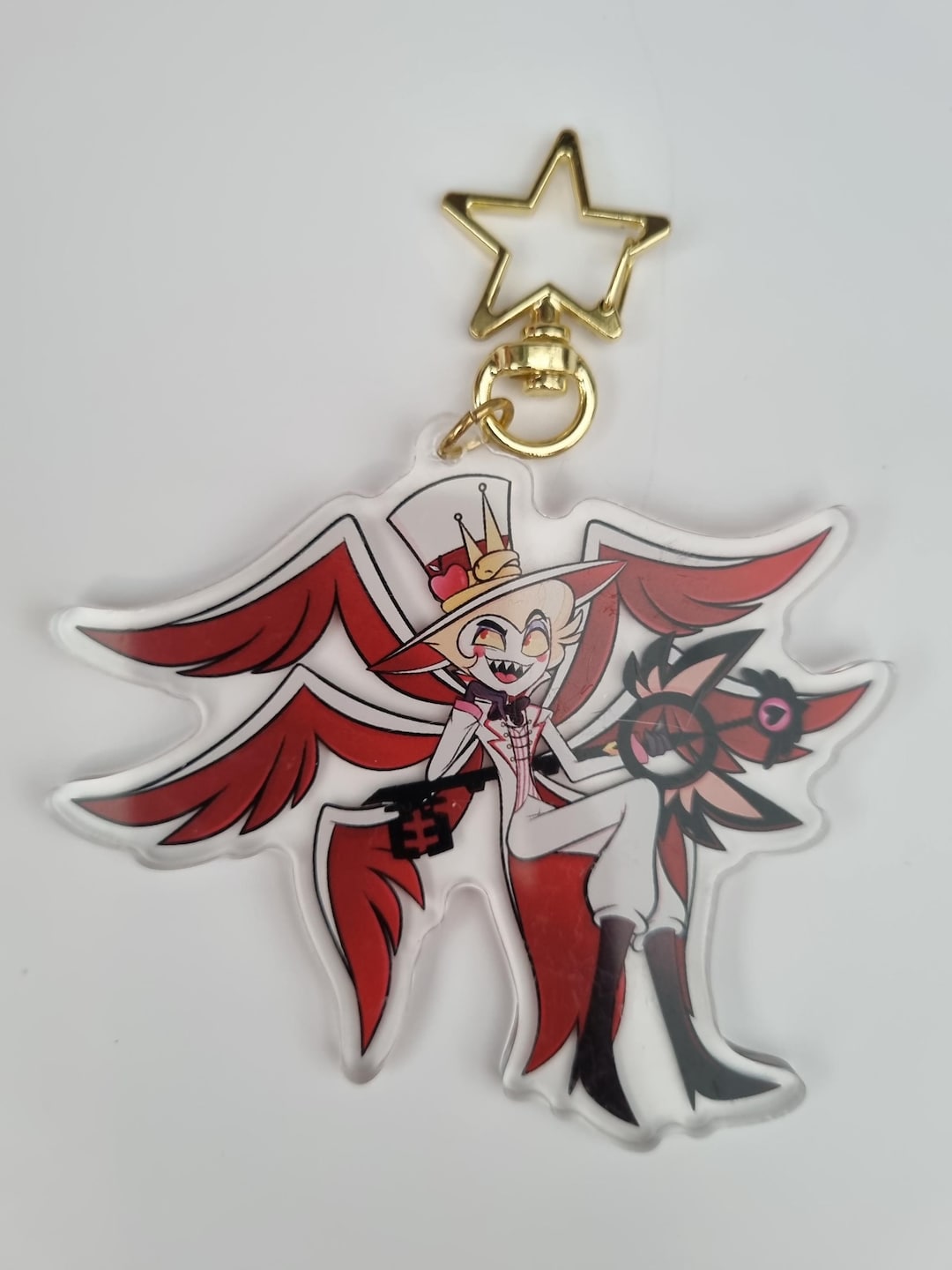 Hazbin Hotel Lucifer Acrylic Keychain - Etsy