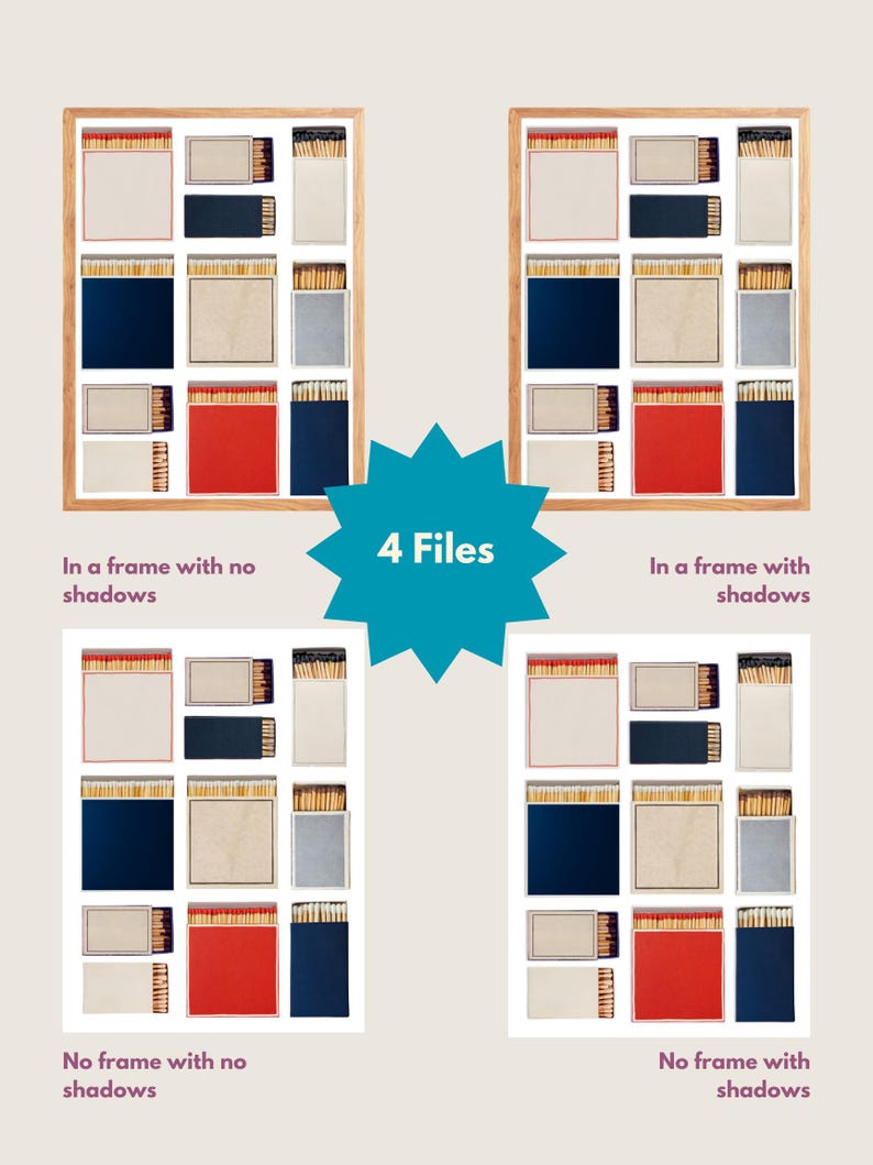 BLANK MATCHBOOK Template | Digital Download | Customizable Matches ...