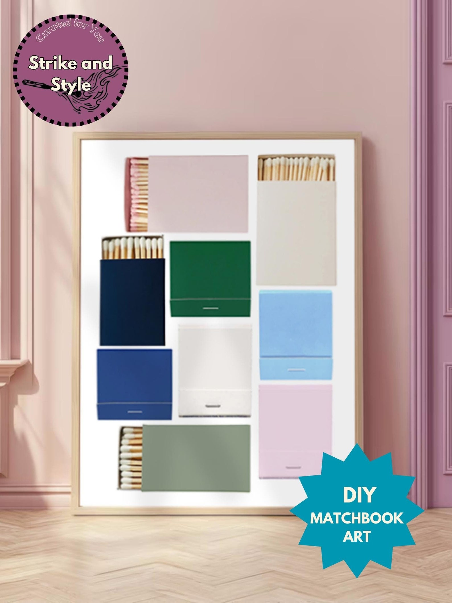 BLANK MATCHBOOK Template | Digital Download | Customizable Matches ...